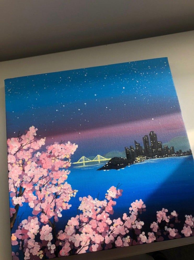 [페인트부산_Paint Busan] "벚꽃 핀 달맞이 언덕" : 네이버 블로그