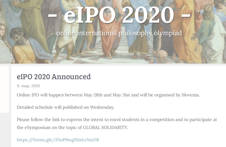 eIPO 2020 - online international philosophy olympiad : 네이버 블로그