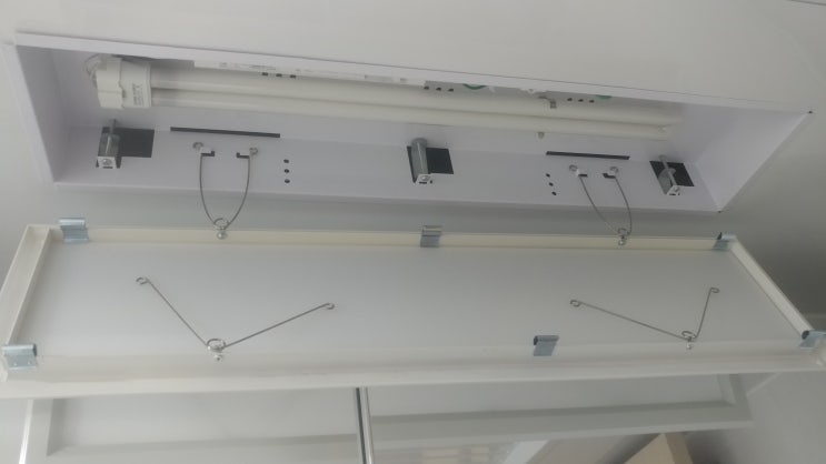 화장실 형광등 교체 (매립형) : 네이버 블로그