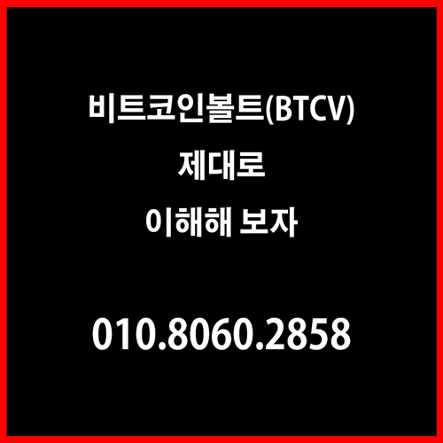 비트코인볼트(BTCV)? 이제는 알아야 합니다. : 네이버 블로그