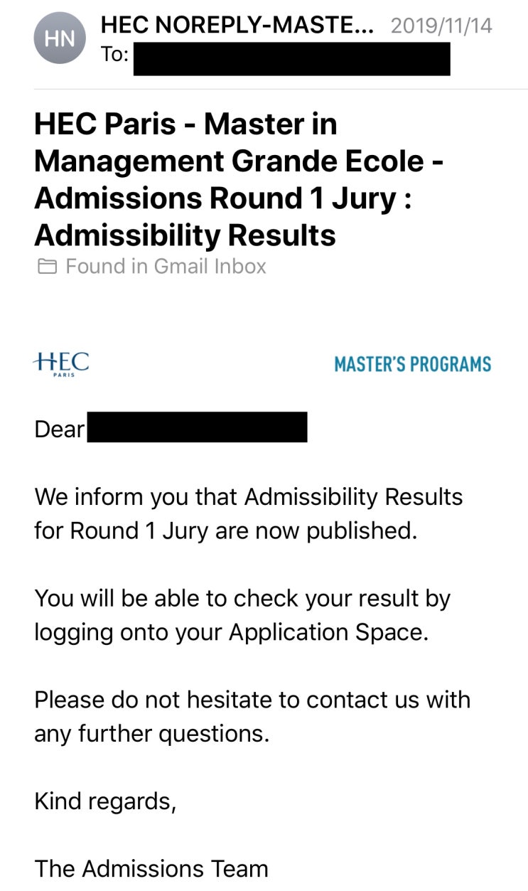 HEC Paris Master in Management(MiM) 합격 후기_인터뷰/ HEC Excellence ...