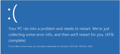 Critical_Process_Died .오류 코드 0x000000EF . : 네이버 블로그