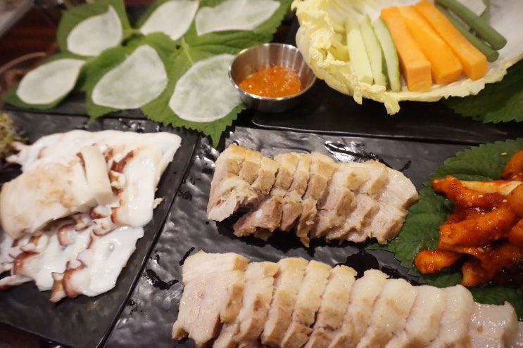 역삼 단체회식 모임하기 좋은 역삼역 술집 문어삼합과 육회가 맛있는 역삼 맛집 이백 역삼점 네이버 블로그