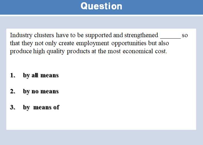 [Means의 용법]By all means, by no means, by means of : 네이버 블로그