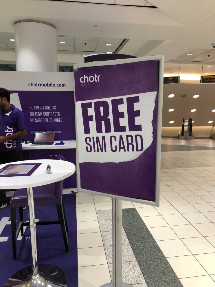 02. 아이와 함께하는 여행 - 캐나다 선불 유심 Chatr, 아이폰 APN 변경하기, 토론토 피어슨 공항 알라모 (Alamo ...