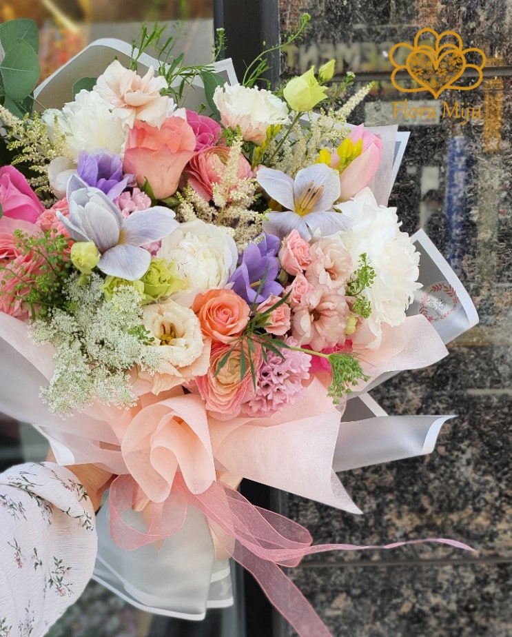 부산대꽃집 플로라미주 작약꽃생일축하꽃다발선물배달금정구장전동동래온천장사직동연제구연산동해운대센텀수영구광안리 네이버 블로그