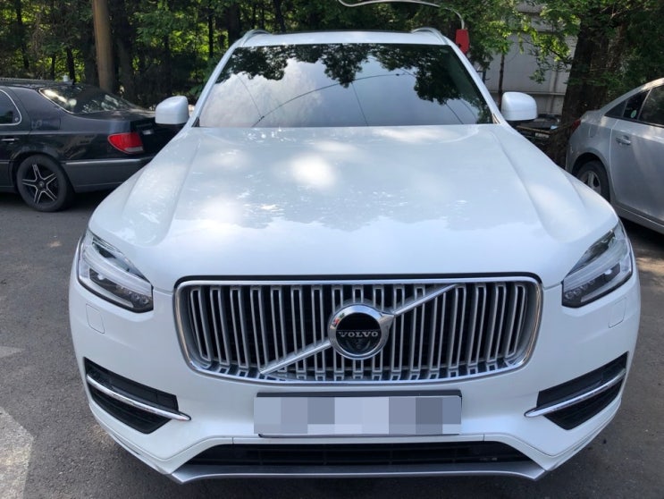 볼보 Xc90 앞유리 교체 비용 돌빵 실금으로 깨진 전면유리 교환 열차단썬팅 가격 자동차유리 출장시공 네이버 블로그