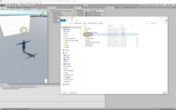 Azure kinect로 모션 캡쳐(unity)/Azure Kinect for Unity3D (Camera API + Body ...