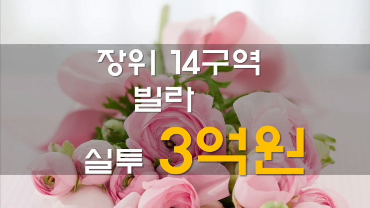 매매완료 저렴한 장위14구역 빌라 매물 실투3억원 계약가능 장위동부동산 장위뉴타운 황금 네이버 블로그