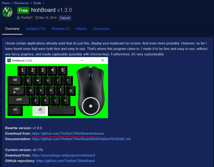 [트위치(OBS) 방송 팁] 방송 화면에 키보드 오버레이를 띄우기 (NohBoard) : 네이버 블로그
