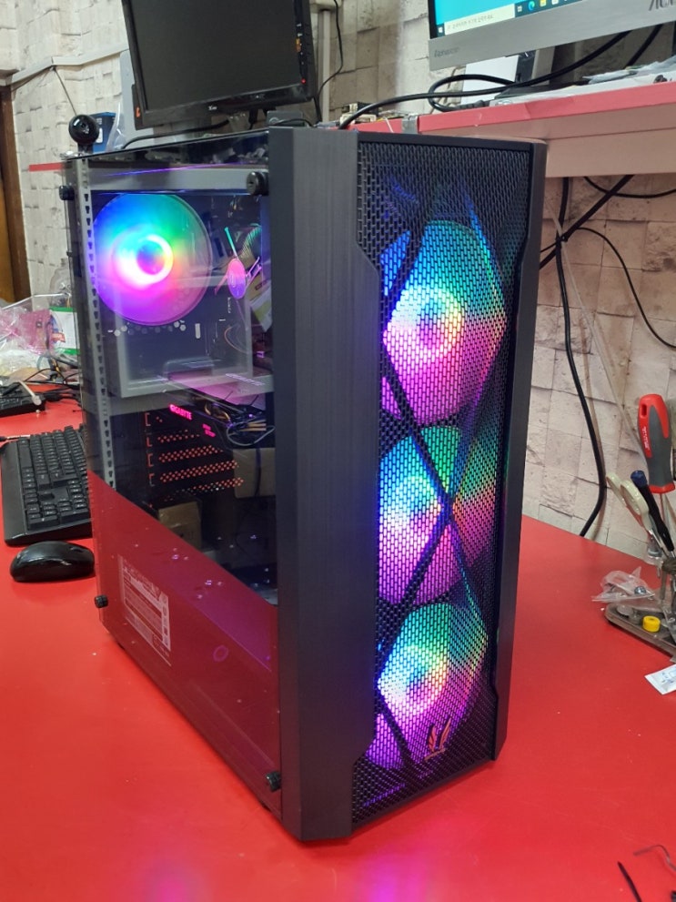 롤 풀옵 사양 중고 컴퓨터 출고 리그오브레전드 게임용 3RSYS K400 케이스 조립 : 네이버 블로그