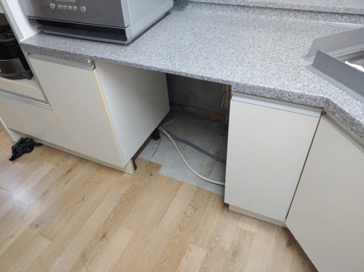 식기세척기매립을 위한 상판 인조대리석 따내기 절단 하부장 싱크대리폼 조립 빌트인 시공 견적 비용 문의 네이버 블로그