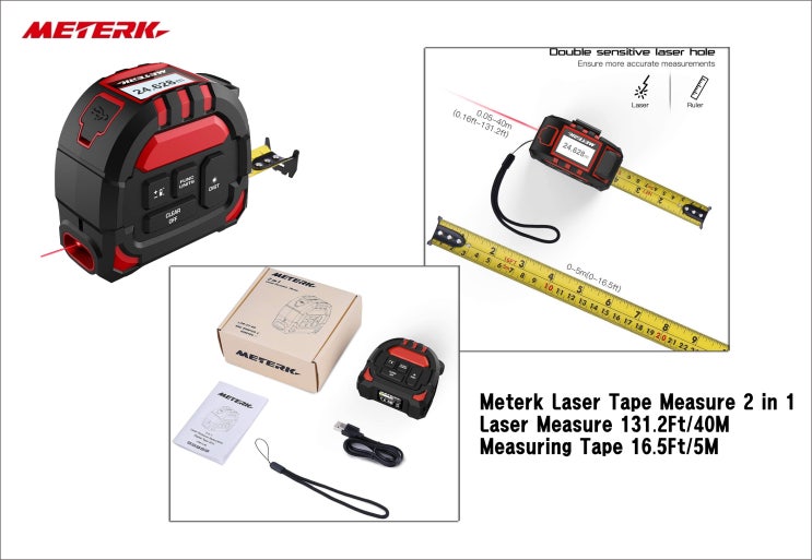 Meterk Laser Tape Measure
