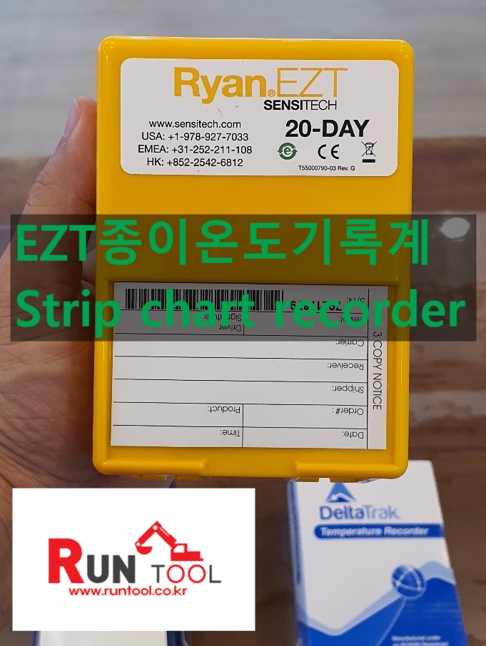 RyanEZT/ SENSITECH EZT/종이온도기록계/STRIP CHART RECORDER/ Temperature ...