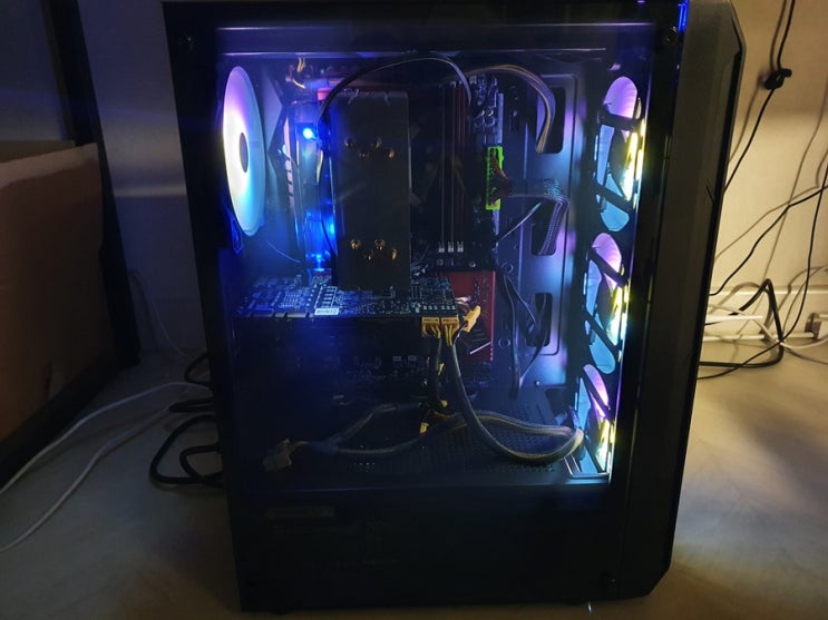 컴퓨터 가성비 케이스 끝판왕 ABKO NCORE 식스팬 풀 아크릴 LUNAR CASE : 네이버 블로그