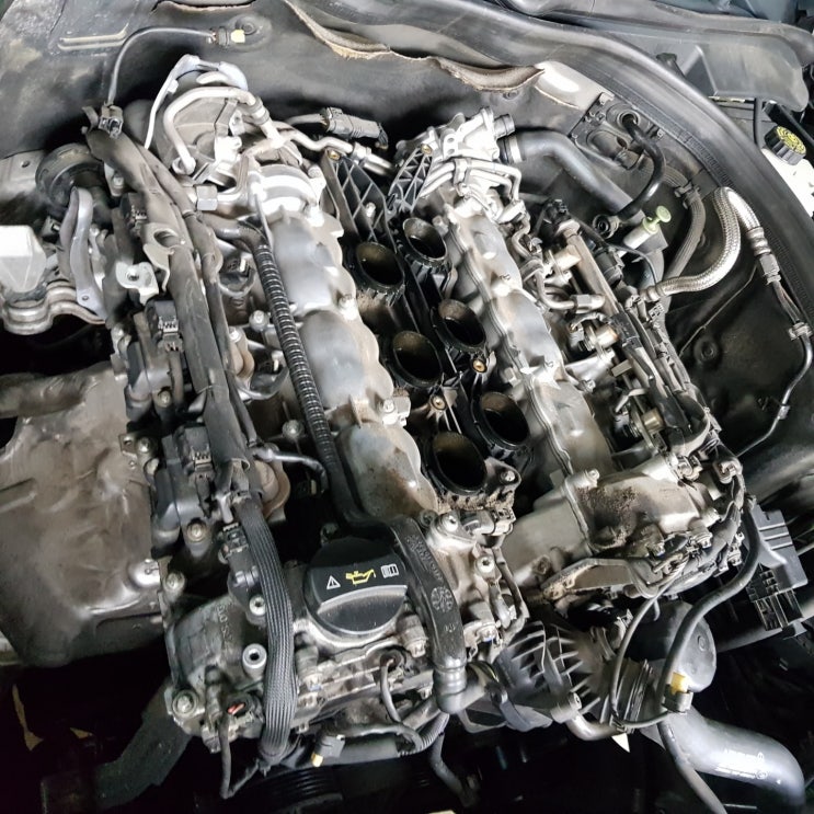 벤츠 w212 e350 e300 m276 초기 시동시 소음으로 캠어저스트 캠어드져스트 캠샤프트 교환 직렬실린더1 : 네이버 블로그