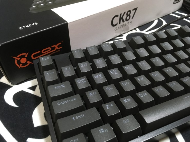 가성비 기계식 키보드 찾는다면 COX CK87 게이트론 게이밍 키보드 강력추천! : 네이버 블로그