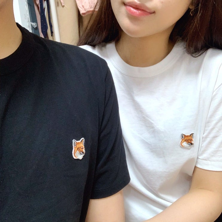 메종키츠네 커플반팔티셔츠 추천~👕👚은 하는데 생각치도 못한 단점메종키츠네 저렴하게 구입방법 알려주리다커플아이템추천