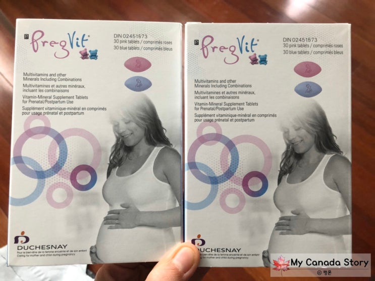 캐나다에서 임신 준비하기 - 캐나다 임산부용 엽산 & 비타민 Pregvit / 가격 / 복용방법 : 네이버 블로그