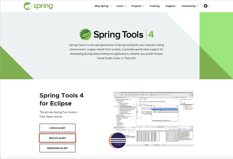 [ macOS 맥북 ] STS4 (Spring Tool Suite 4) 설치 및 프로젝트 생성 : 네이버 블로그