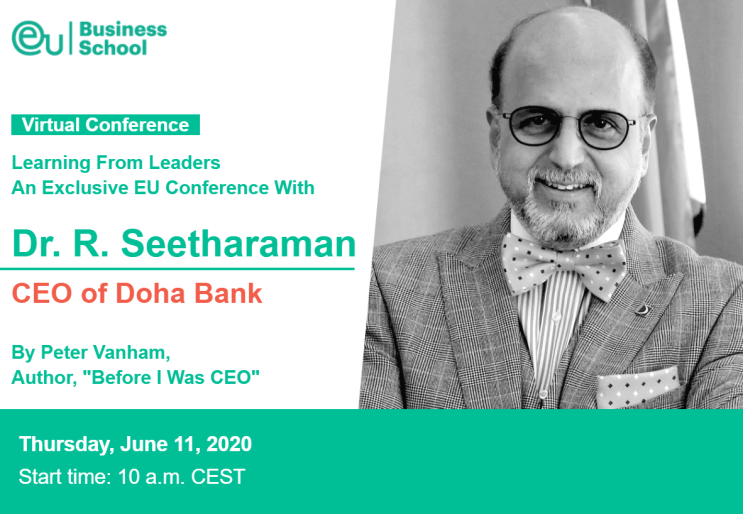 [카타르 도하은행 (DOHA BANK) 최고경영자, 초청 강연] Dr. R. Seetharaman로부터 포스트 코로나 시대 생존 ...
