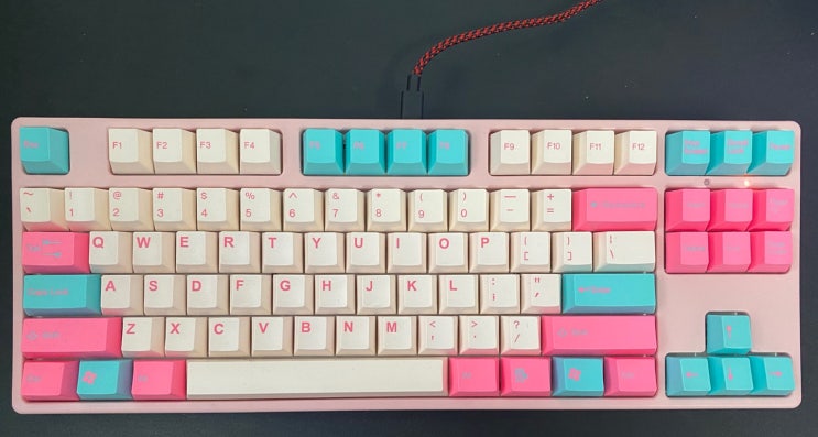 기계식 키보드 리뷰 #13 NINJA 87 핑크 에디션 : 네이버 블로그