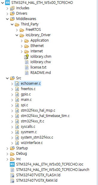 [STM32 HAL] WIZNET W5100(W5500) + ECHO SERVER : 네이버 블로그