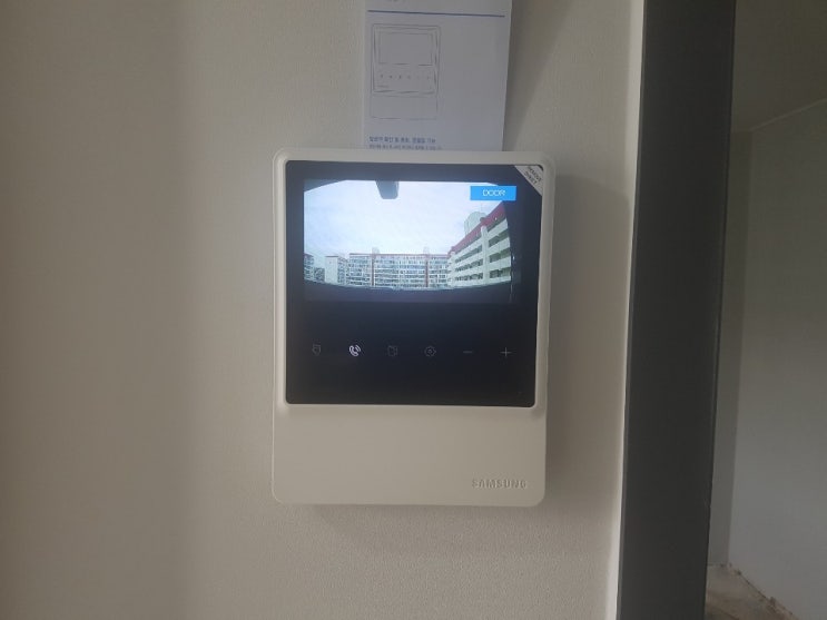 삼성비디오폰시공/강남구 압구정한양6차아파트에 삼성비디오폰SHT-3727시공해드렸습니다/삼성 신제품 비디오폰/아날로그 비디오폰 : 네이버 블로그