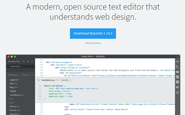 무료 웹 에디터 브라켓다운 / brackets 확장기능 : 네이버 블로그