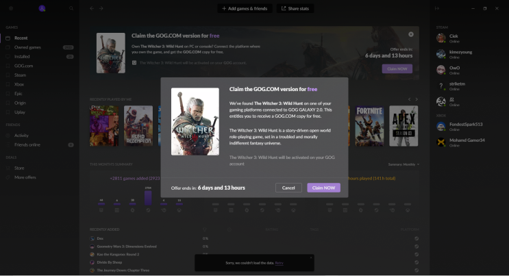 [GOG] 스팀이나 플스4로 더 위쳐 3를 보유하고 있다면 GOG에서 무료! : 네이버 블로그