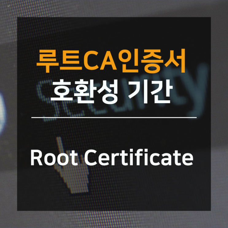 루트 인증서 Root CA 인증서 호환성 기간 : 네이버 블로그