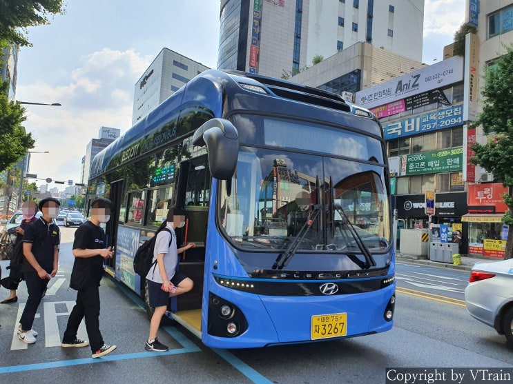 대전 저상 311번 버스 대전운수 대전 75자 3267호 현대 일렉시티 초저상 전기버스 Ev 네이버 블로그