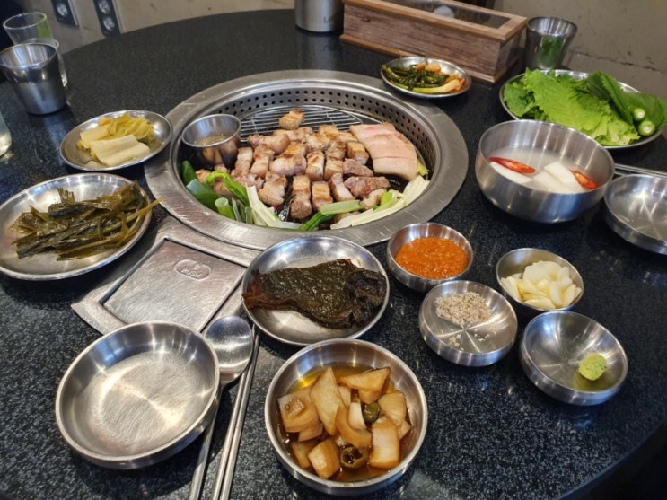 합정 새벽숯불가든 제주 흑돼지 맛집콜키지 프리에 껍데기 서비스 네이버 블로그