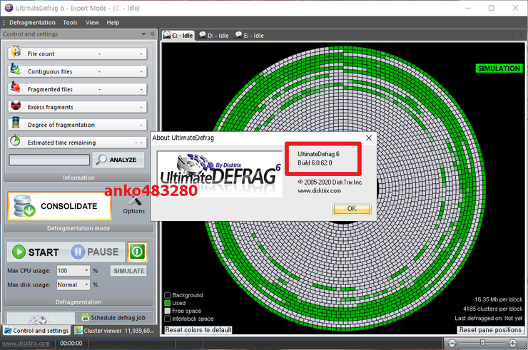 디스크 조각모음 프로그램 DiskTrix UltimateDefrag 6.0.62.0 Portable 영문판 : 네이버 블로그