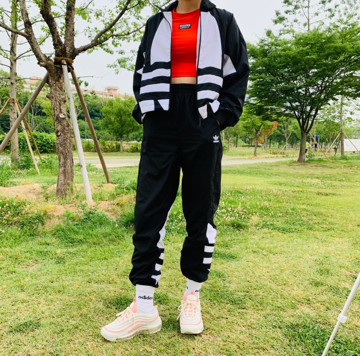 [ADIDAS LARGE LOGO] 아디다스 라지 로고 트랙탑(FM2622)/트랙팬츠(FM2620) 상세후기 : 네이버 블로그