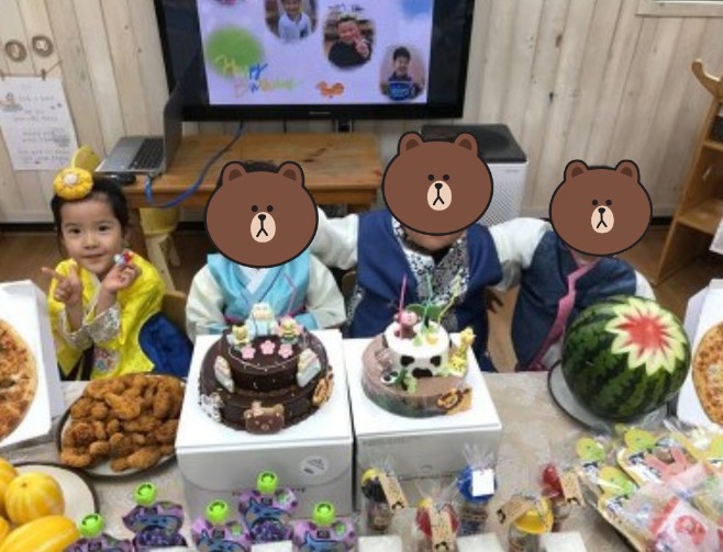 애들 축하케익 파리바게뜨 사파리친구들키즈스토리 케이크 후기 네이버 블로그