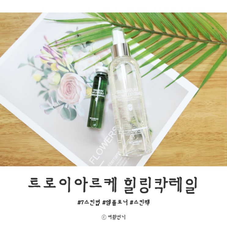트로이아르케 힐링칵테일 촉촉한 피부를 위한 Diy 앰플토너 네이버 블로그