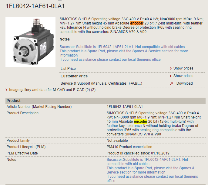 [판매] Siemens V90 모터, 1FL6042-1AF61-0LA1 2대, 1FL6042-1AF61-0LB1 2대 : 네이버 블로그