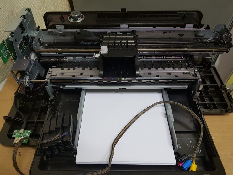 울산 A3프린터 Hp7612 무한복합기 수리 울산 남구 야음동 학원에 사용중인 프린터 헤드 스테이션 불량 네이버 블로그