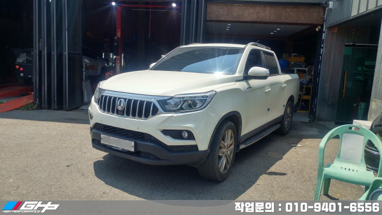 쌍용 렉스턴 스포츠 칸 가이아 적재함 롤바 유일 에어로 기본바 유일 자전거 캐리어 장착 네이버 블로그
