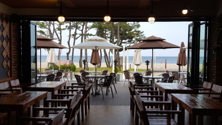 양양 여행 낙산해변 전망 좋은 노천카페 원두를 직접 로스팅하는 라 메 블루la Mer Bleue 네이버 블로그