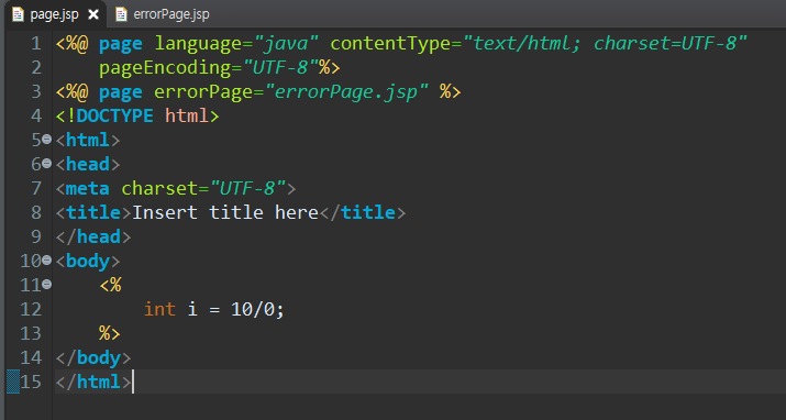 JSP - 예외페이지(page지시자, web.xml) : 네이버 블로그