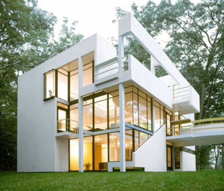 마이클 그레이브스의 한셀만하우스. hanselmann house, indiana by michael graves, 1967 ...