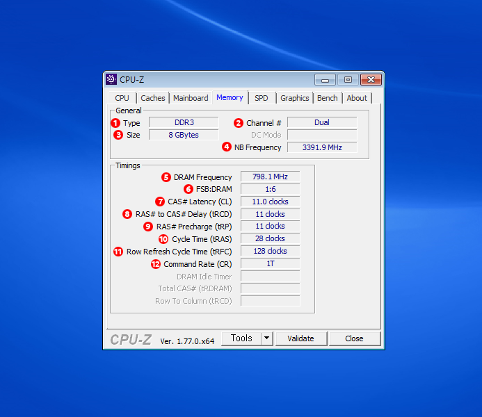 [CPU-Z] 4. Memory 정보 보는 법 : 네이버 블로그