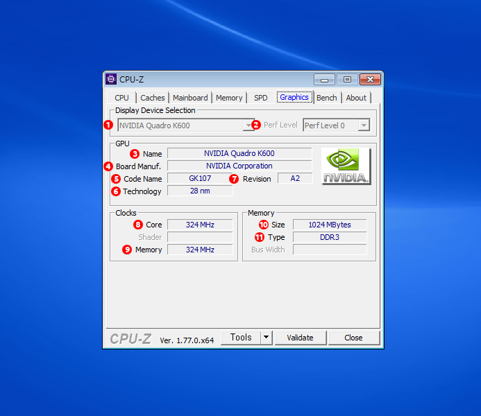 [CPU-Z] 6. Graphics 정보 보는 법 : 네이버 블로그
