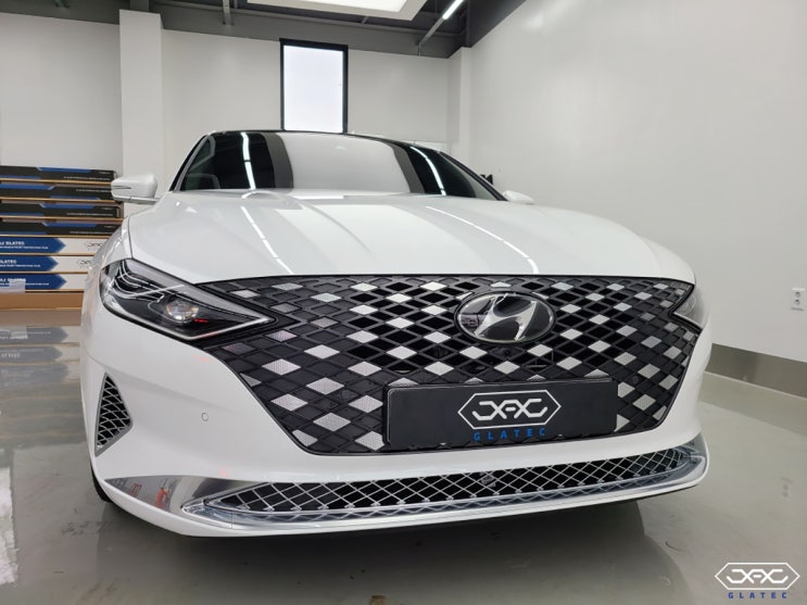 더뉴그랜저 쿠폰썬팅 포기하고 JAJ글라텍 GP 시공 : 네이버 블로그