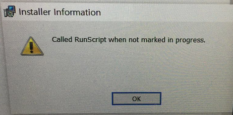 Called RunScript when not market in progress 해결방법 : 네이버 블로그