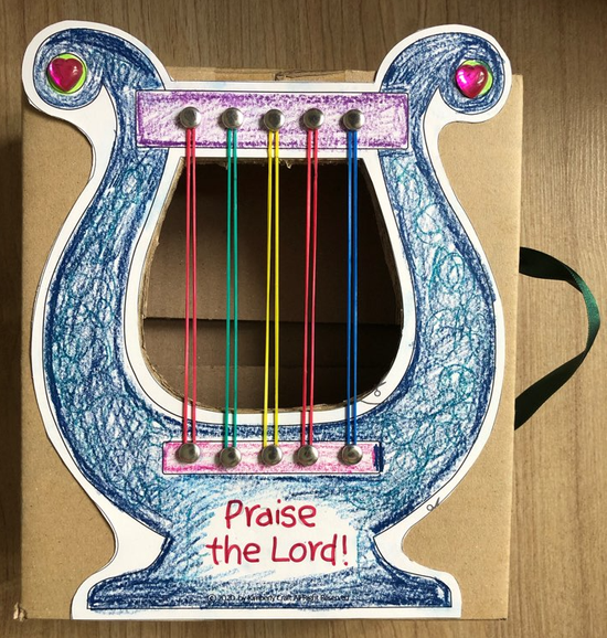 [주일학교 만들기/Bible Craft] 여호와를 찬양하라/ Prais the Lord/다윗/David's Harp(시편 27: ...