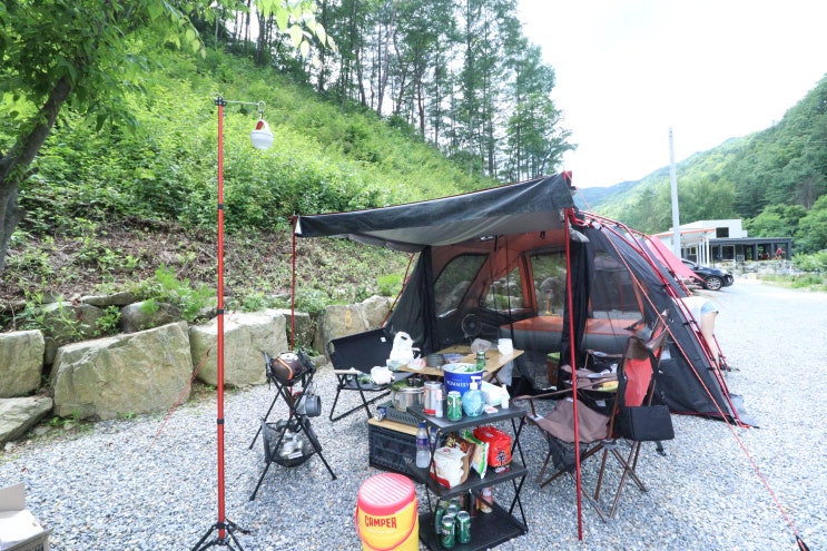 서울근교 계곡 캠핑장 영월 반딧불이캠프 나만의 아지트 2번째방문 네이버 블로그