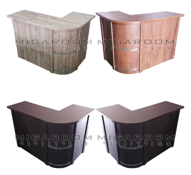 [미가룸]가로1200x800-1단 라운드 ㄱ자 코너 식당 매장 계산대 카운터 테이블 : 네이버 블로그